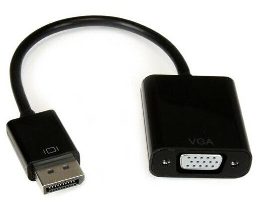 Видео адаптер DP-VGA M/F Orient C308 DisplayPort - кабель 0.2м чёрный