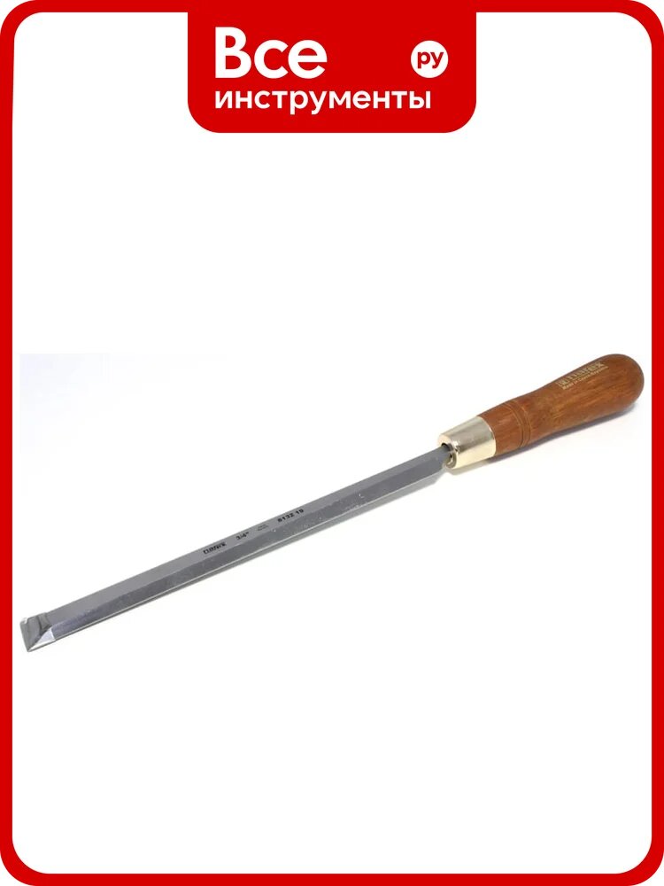 Удлиненная плоская стамеска Narex с ручкой WOOD LINE PLUS 19 мм 813219