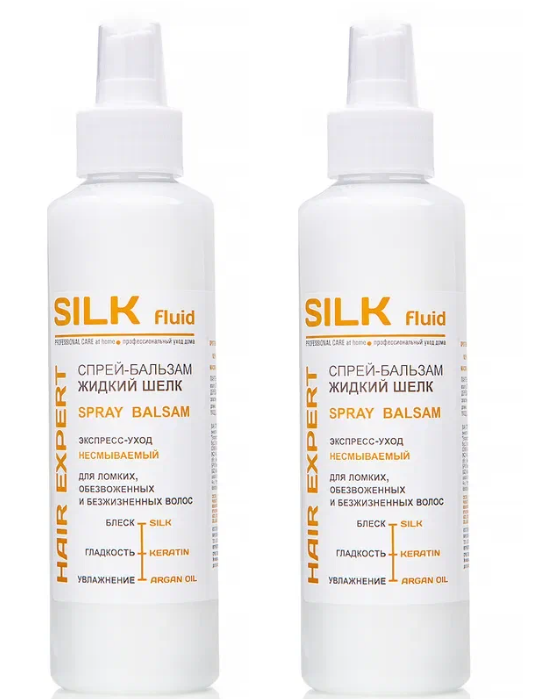Спрей-бальзам Эксклюзивкосметик-М Жидкий шелк для волос, 250 мл, 2 шт.