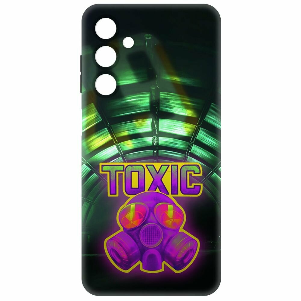 Чехол-накладка Krutoff Soft Case Cтандофф 2 (Standoff 2) - Стикер Toxic для Samsung Galaxy A25 5G (A256) черный