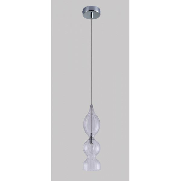 Подвесная люстра с хрусталем Crystal Lux IRIS SP1 B TRANSPARENT Хром