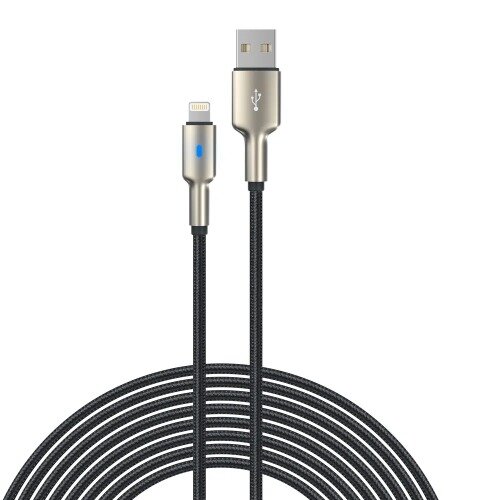 Devia Кабель Mars Series, USB - Lightning, 5 А, 2.1 А, 1.5 м, черный