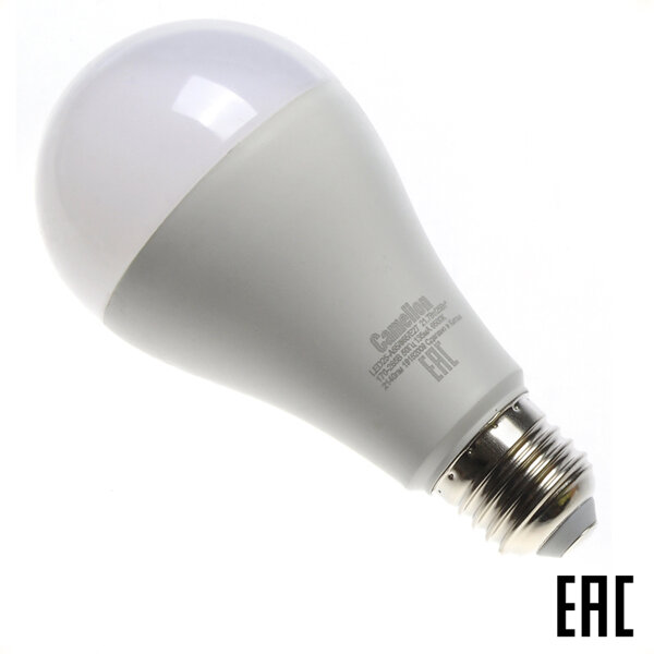 Лампа 25Вт LED25-A65/865/E27 220В 2140Лм 6500К светодиодная груша дневной свет (Camelion) (3 шт. в комплекте)