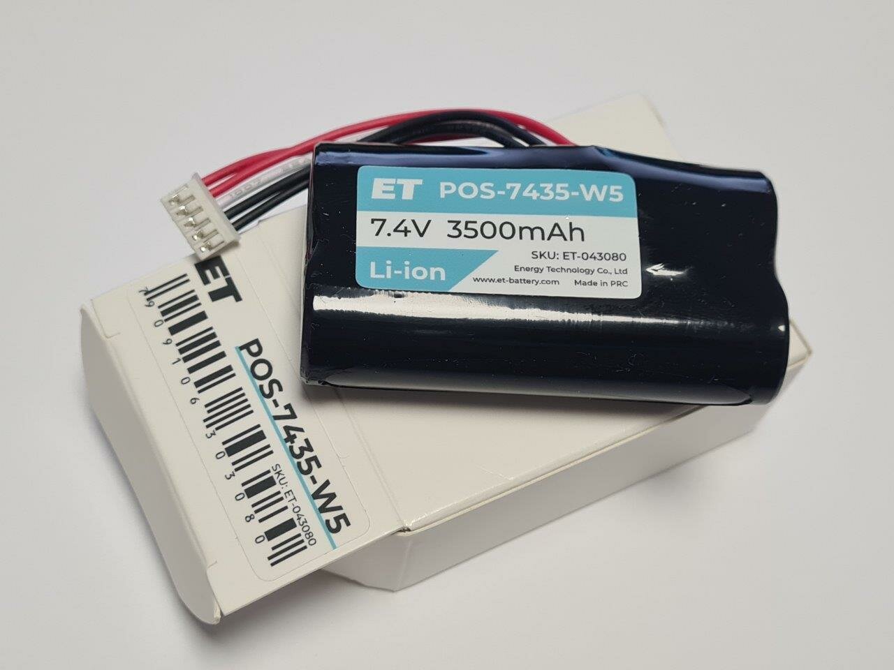 Аккумулятор Energy Technology ET POS-7435-W5, Li-ion, ёмкость 3500 мАч