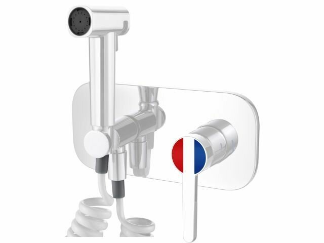 Гигиенический душ для биде встраиваемый a-five Lotus D35 белый (А5-0743)