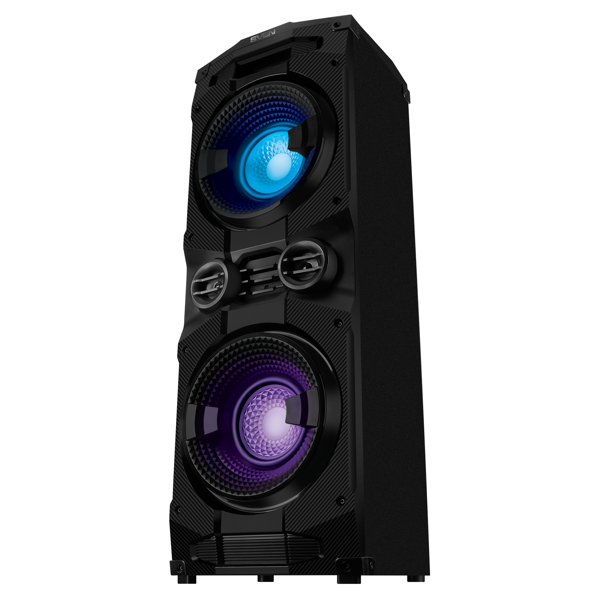 SVEN PS-1500, черный (2.0, мощность 2x250 Вт (RMS), Bluetooth, FM, USB, LED-дисплей)