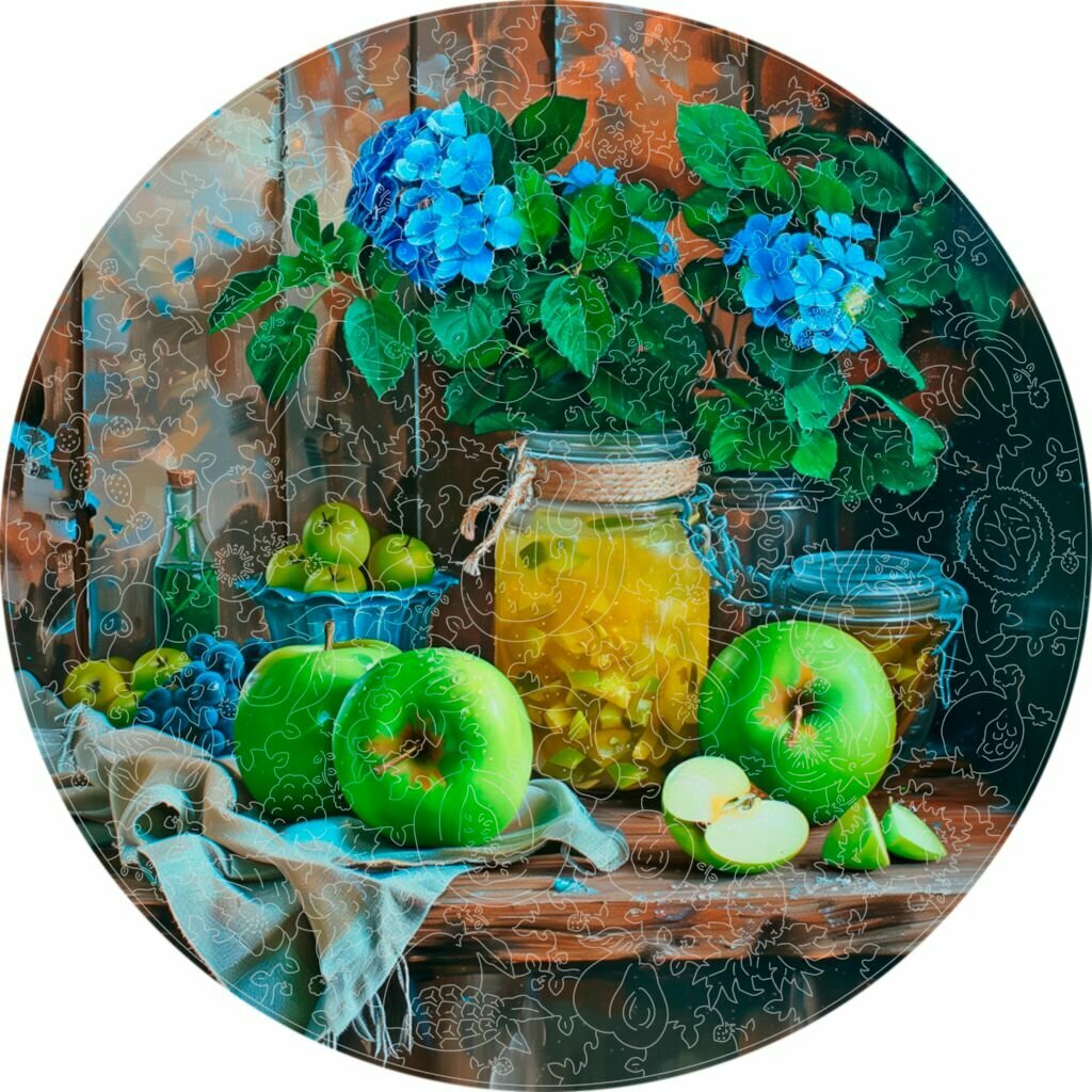 Деревянный пазл BoberBox "Яблоки Натюрморт", 200 деталей