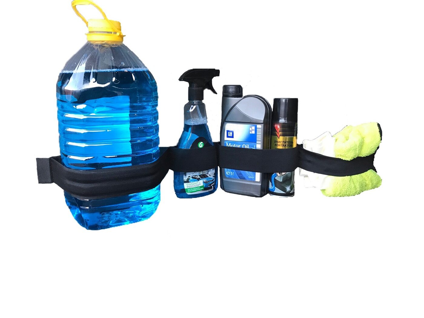 Крепление AvtoPoryadok для вещей в багажнике на липучке с резинкой 80 см