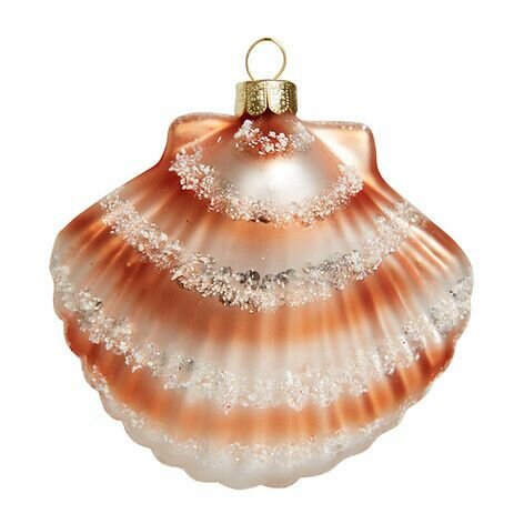 Игрушка на елку Ракушка Жемчужница "Античная" 9см