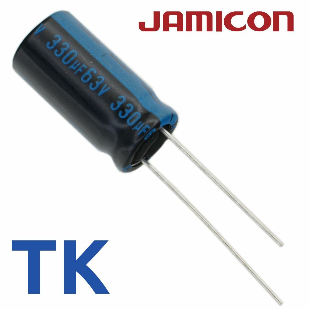 330мкФ 63В / TK / 10x21 / 105 С / конденсатор электролитический (2шт)