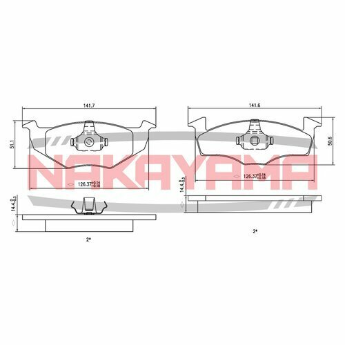 Колодки тормозные дисковые Nakayama HP8356NY