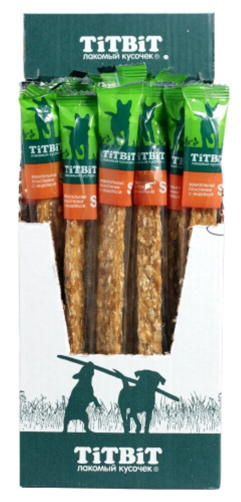 Лакомства для собак Жевательные пластинки с индейкой р-р S 10г Тит Бит 2/25