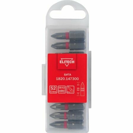 Бита ELITECH PH1*25мм (10 шт.) 1820.147300