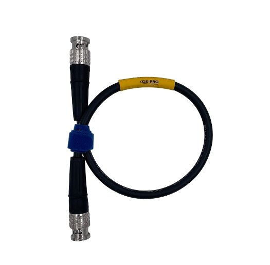 Кабель мобильный/сценический GS-PRO 12G SDI BNC-BNC (black) 0,3 метра
