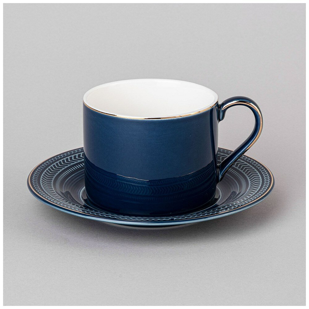 Чайная пара lefard "Top style" 250 мл синяя