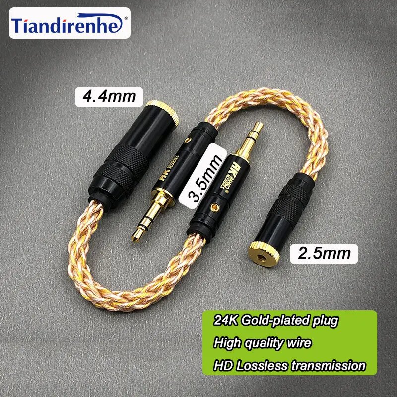 Аудиокабель Tiandirenhe 3.5 - 4.4 мм, черный