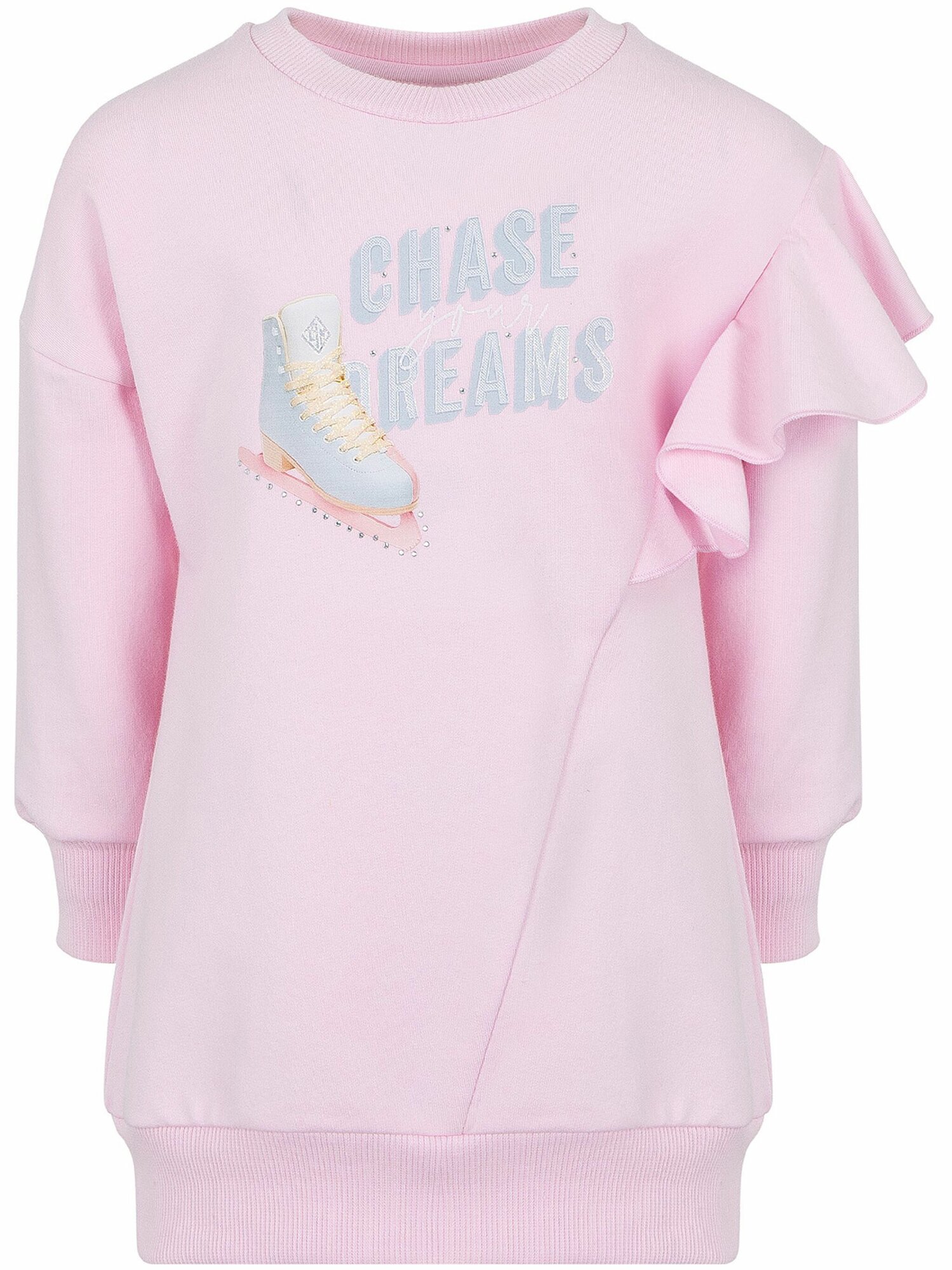 Платье Платье с оборками и графичным принтом