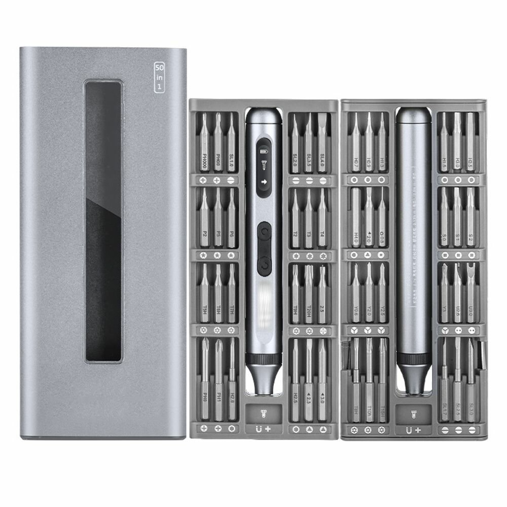 Аккумуляторная отвертка, Электроотвертка, Электрическая отвертка, Точный, реверсивный, JD1006-A, упаковка из алюминиевого корпуса