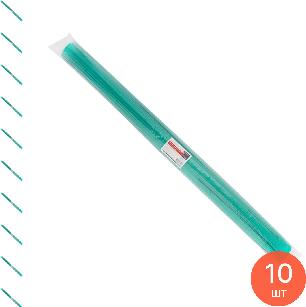 Термоусадочная трубка EKF / ЕКФ PROxima ТУТнг без клеевого слоя 10/5 полиолефин зеленый длина 1м диаметр 10(5)мм, tut-10-j-1m, 1шт. / термотрубка (комплект из 10 шт)