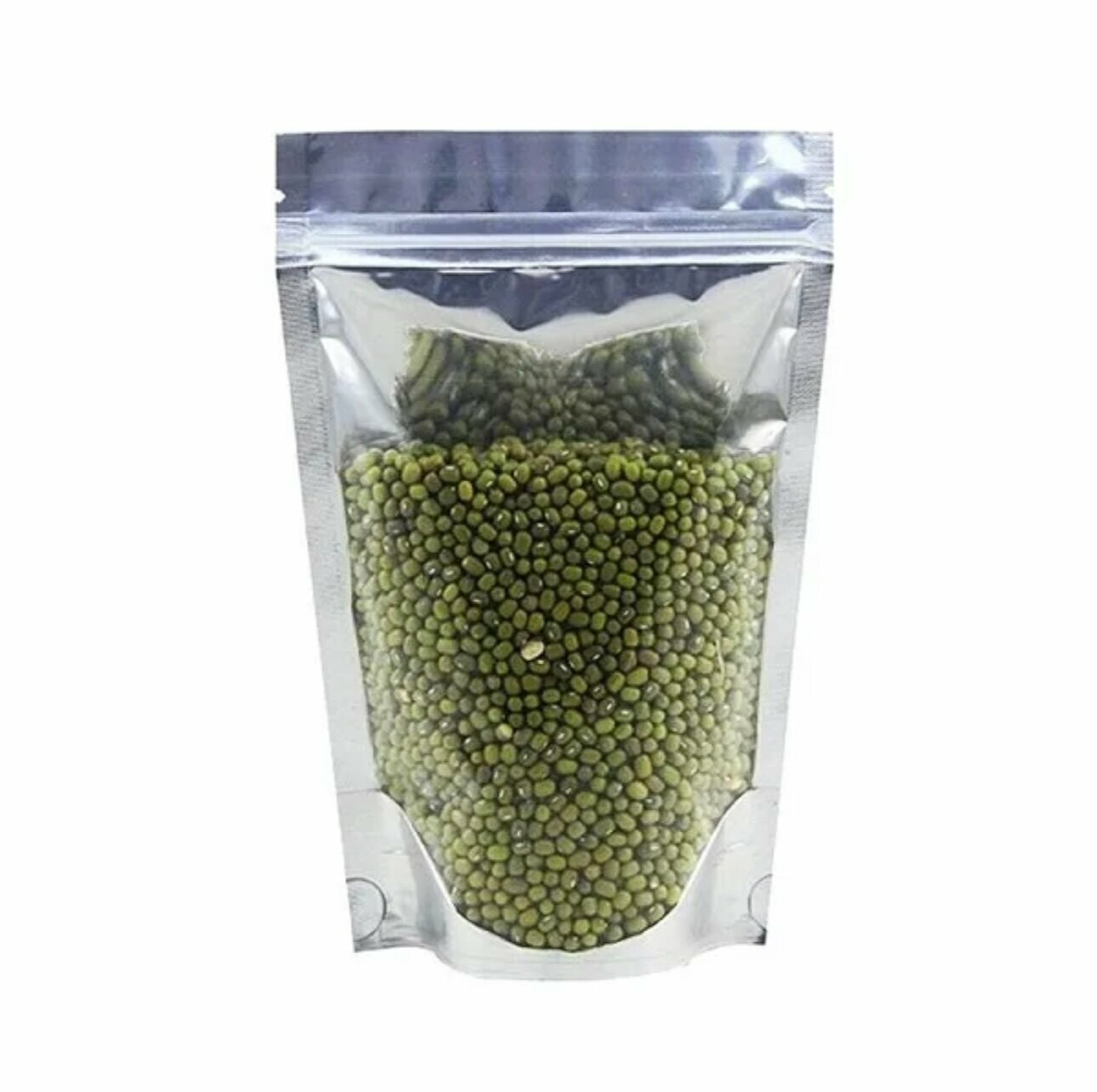 Пакет дой-пак 10х15 см до замка, 115 мкм , серый с одной прозрачной стороной , 100 шт.