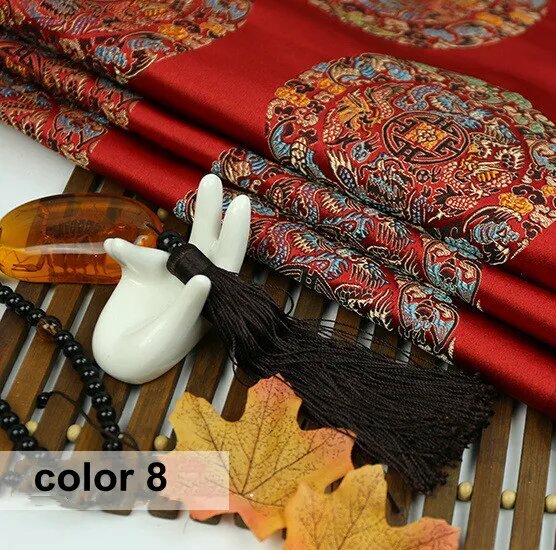 Китайская парчовая ткань с рисунком дракона 100% полиэстер Color 8