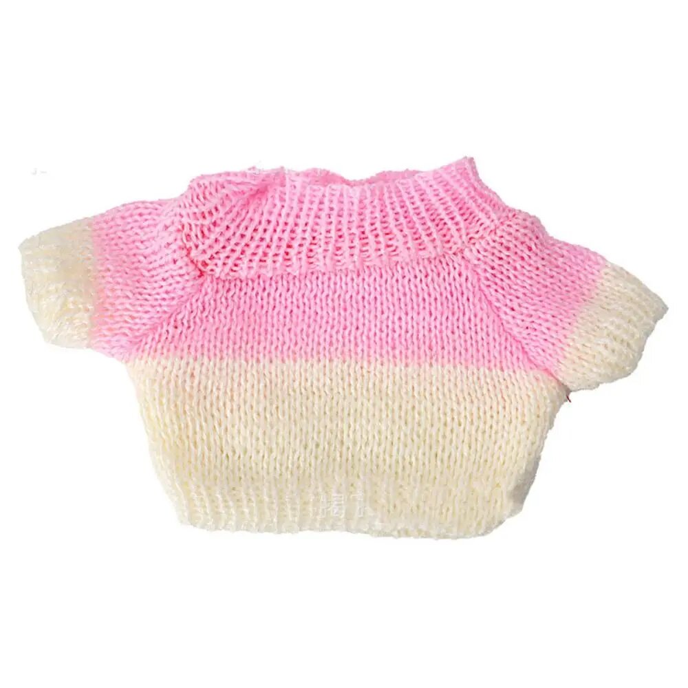 Кукольный свитер хлопковый 20 см Розовый, 7