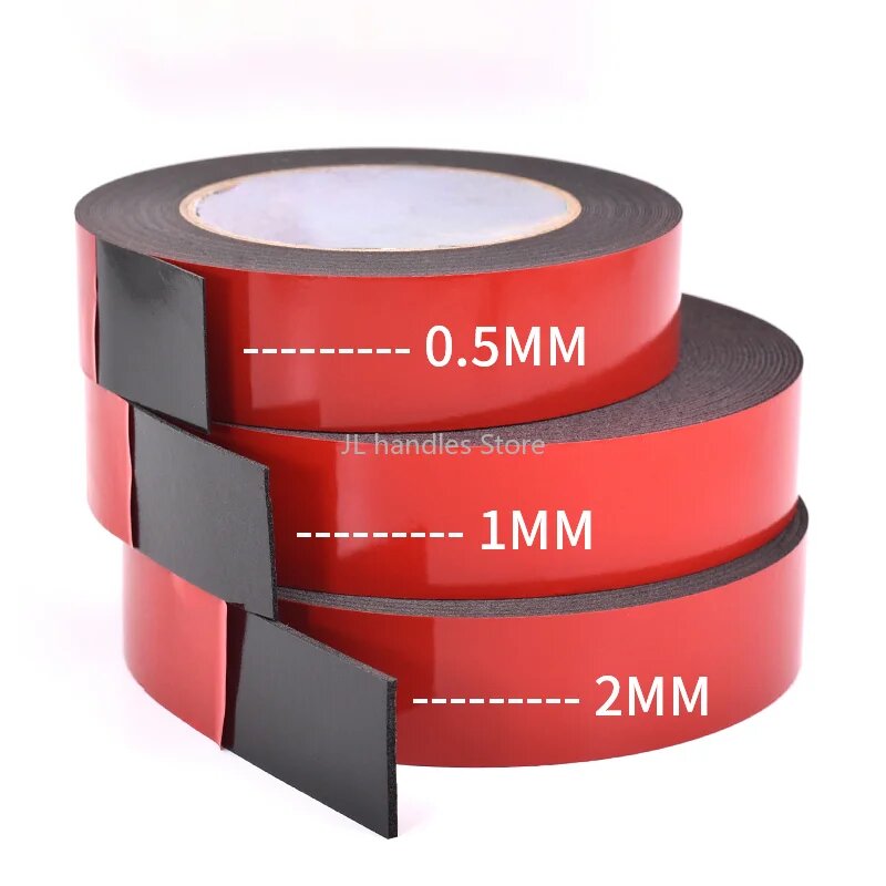 Пенопластовая двухсторонняя лента 20 мм x 10 м, 1 мм