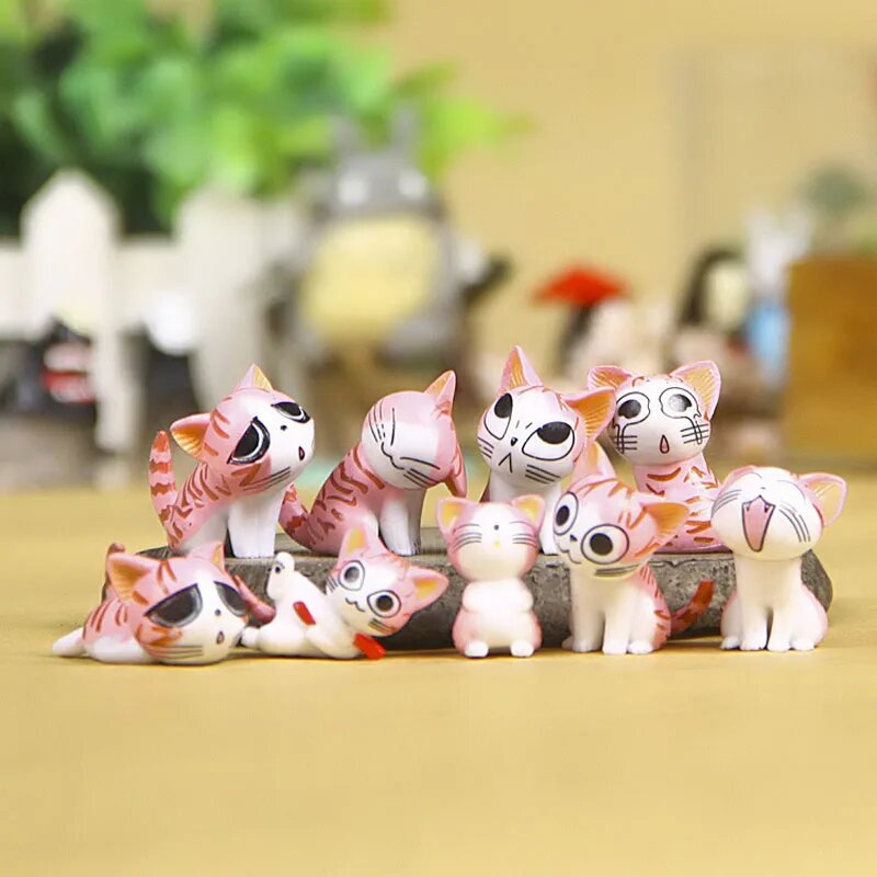 Миниатюрные фигурки котов, розовые, Moving Forest