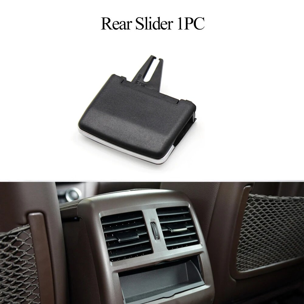 Автомобильный передний и задний кондиционер, вентиляционная решетка, слайдер, зажим, Rear Slider 1pc