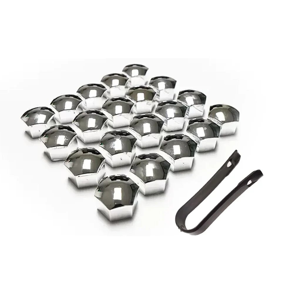 Колпачки для ступицы колеса автомобиля, 20 шт./комплект, колпачки для гайки, крышка Bright Silver
