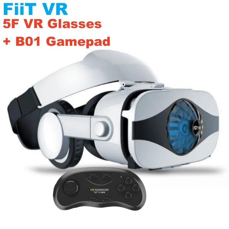 Fiit VR 5F Очки виртуальной реальности для смартфона FiitVR 5F-B01gamepad