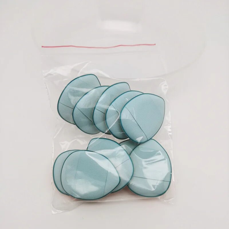 Пуховки для макияжа ASHAIE, Blue, 10шт в пакете OPP