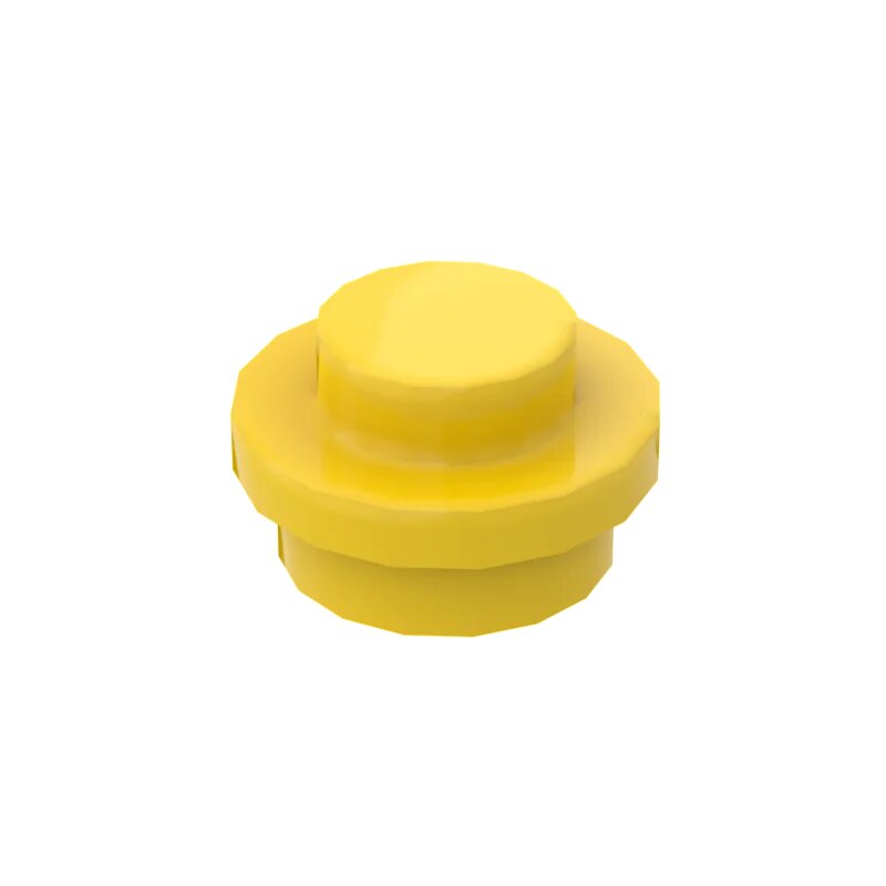Желтые круглые строительные блоки LEGO 10 шт. (24-yellow)