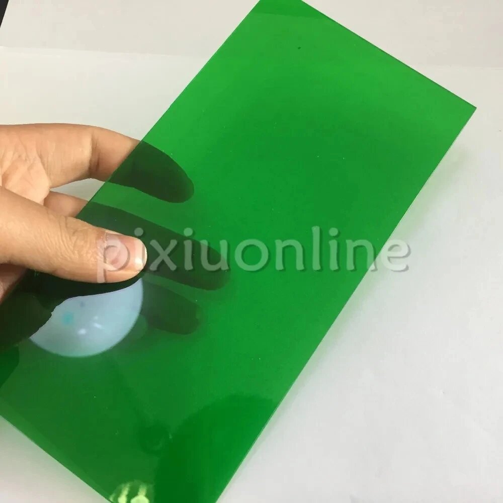Акриловые пластины 10*20 см Transparent Green