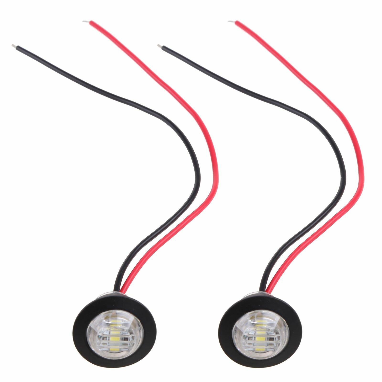 Фара, DC12V водонепроницаемая 3LED боковая лампа для грузовиков - белый, пара