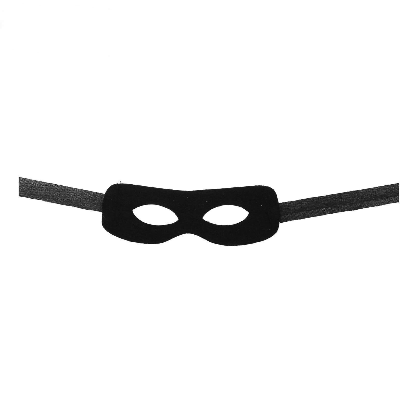 Маска карнавальная "Зорро", чёрная