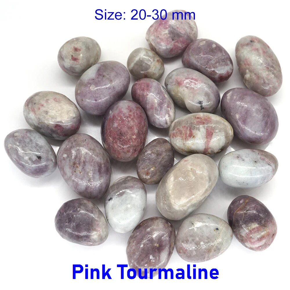 Целебные кристаллы, натуральные камни Фиолетовый, 10g (1 PCS), Pink Tourmaline