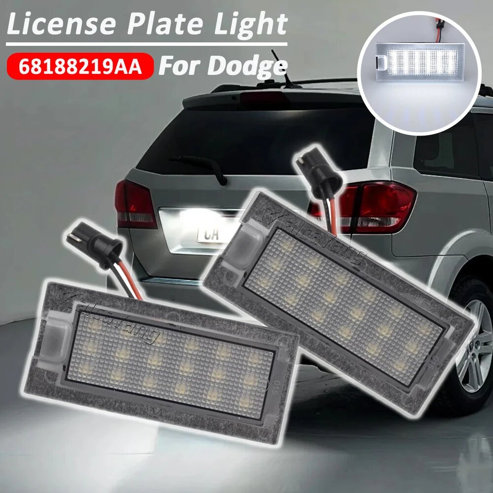 Для Dodge Journey/JC/JCUV 2008-2020 светодиодные фонари номерного знака с заменой Canbus 68188219 АА Для Fiat Freemont 2011-2015