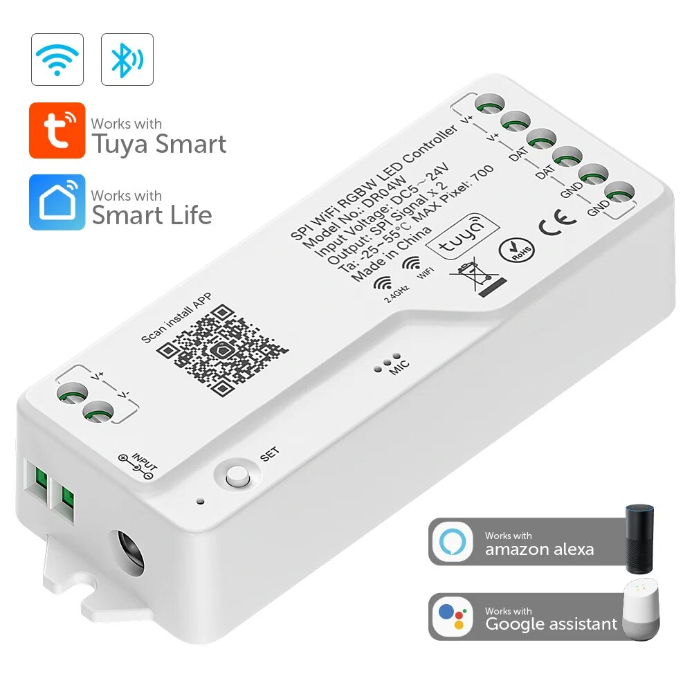 RGBW LED контроллер DR04W, 700 пикселей