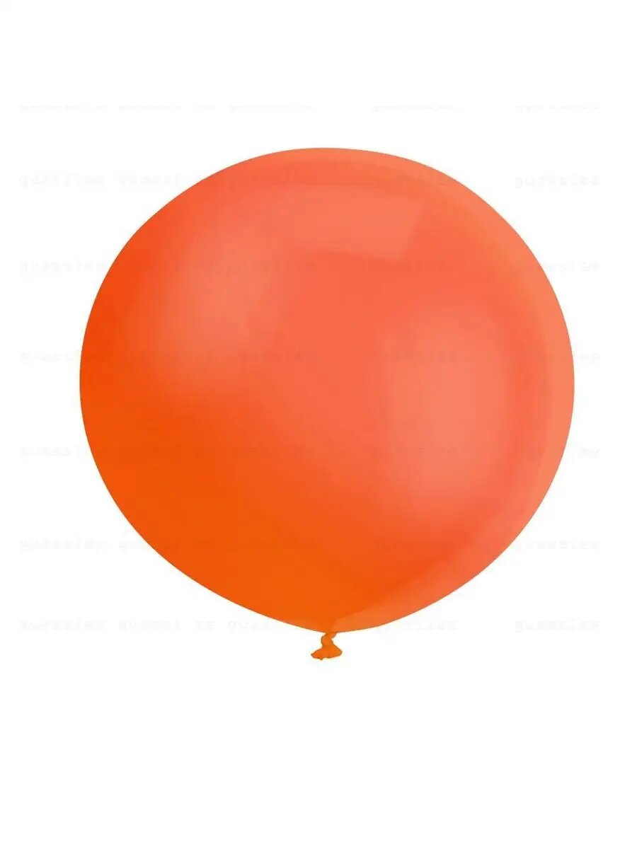 Шарик воздушный СмеХторг "Гигантский", латекс, оранжевый 100см, круглый