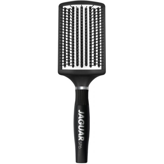 Щетка для волос Jaguar. JAGUAR SP6 туннельная, черная, c антистатическим эффектом