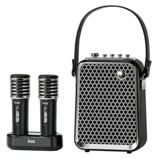 Портативная колонка с двумя микрофонами Divoom SongBird-HQ 2, черный