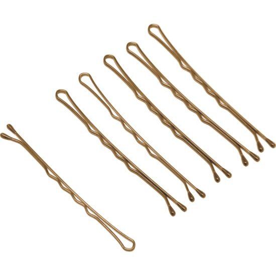 Невидимки Dewal Professional DEWAL золотистые, волна 60 мм, 60 шт