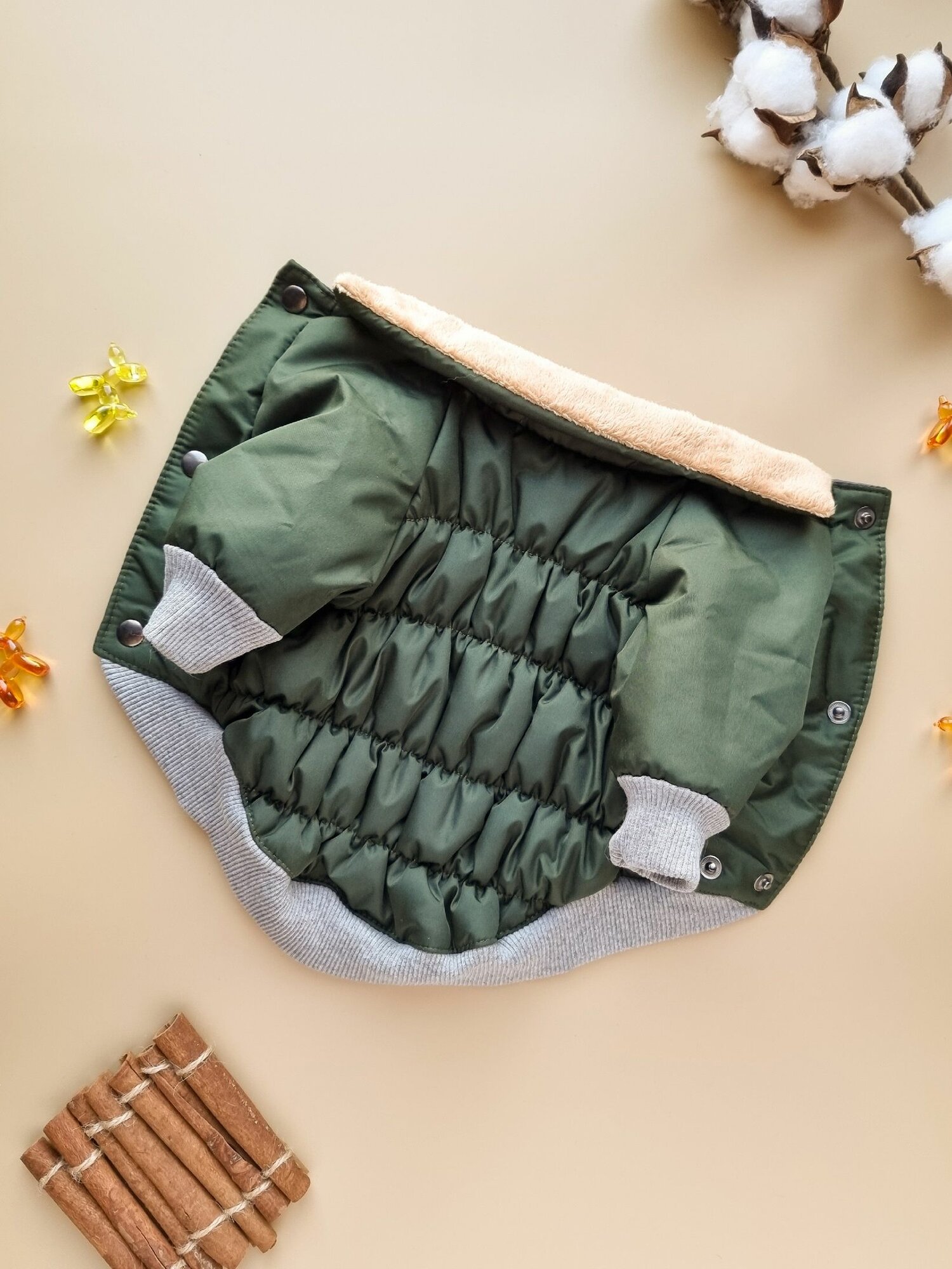 Куртка "ZOO" для кошек/собак, хаки, L