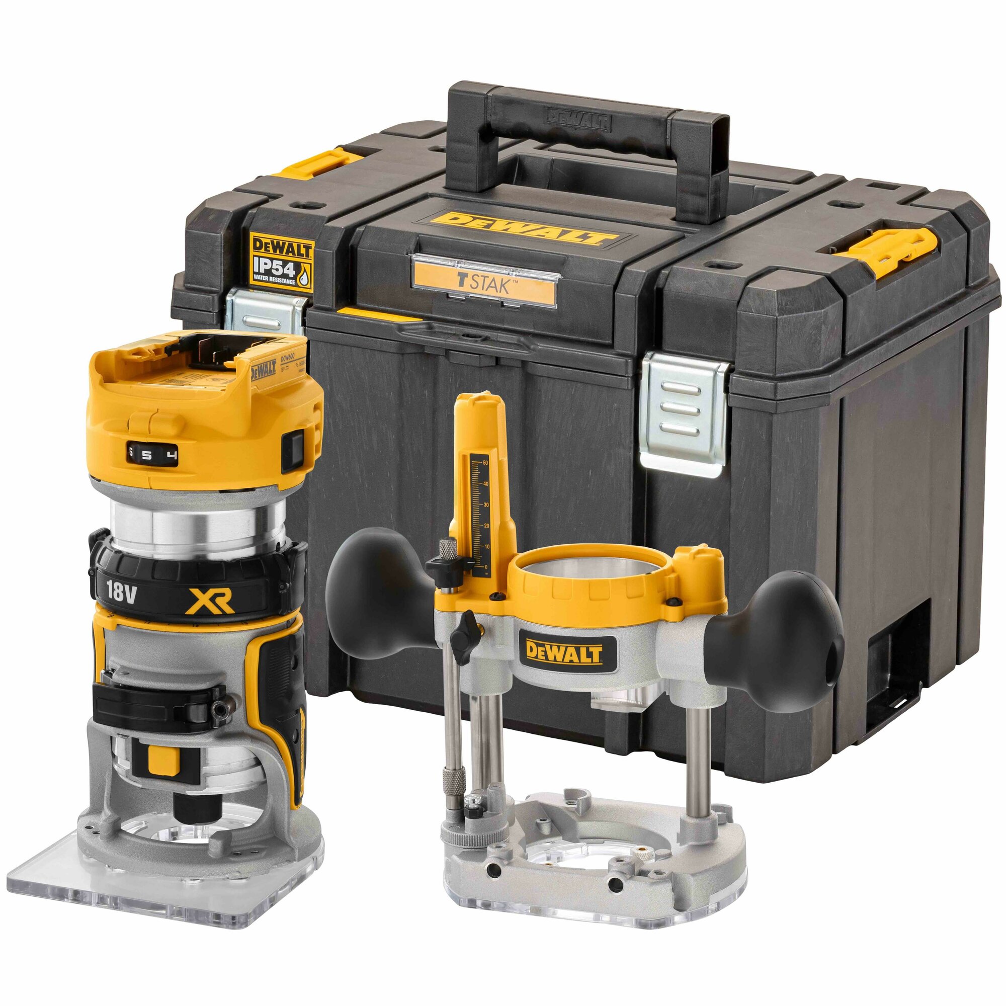 Аккумуляторный вертикальный фрезер DEWALT DCW604NT, 18 В, 25500 об/мин, 55 мм, без АКБ и ЗУ, в кейсе TSTAK