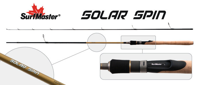 Спиннинг штекерный угольный 2 колена Surf Master SP1125 Solar Spin