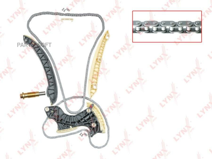 LYNXAUTO TK-0012 Комплект цепи ГРМ MERCEDES-BENZ C180K-C230K(W203/W204) 02> / CLK200-200K(C209) 02> / E200-200K(W211/ ()