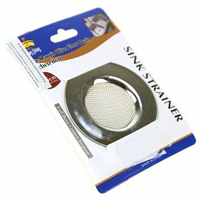 Пробка-сетка для раковины КНР из нержавеющей стали, диаметр 7,5 см