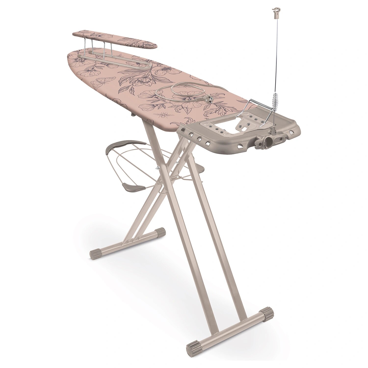 Гладильная доска Nika Haushalt Sophy (SF/F), складная, с полкой для белья и электросоединителем, 153х100 см