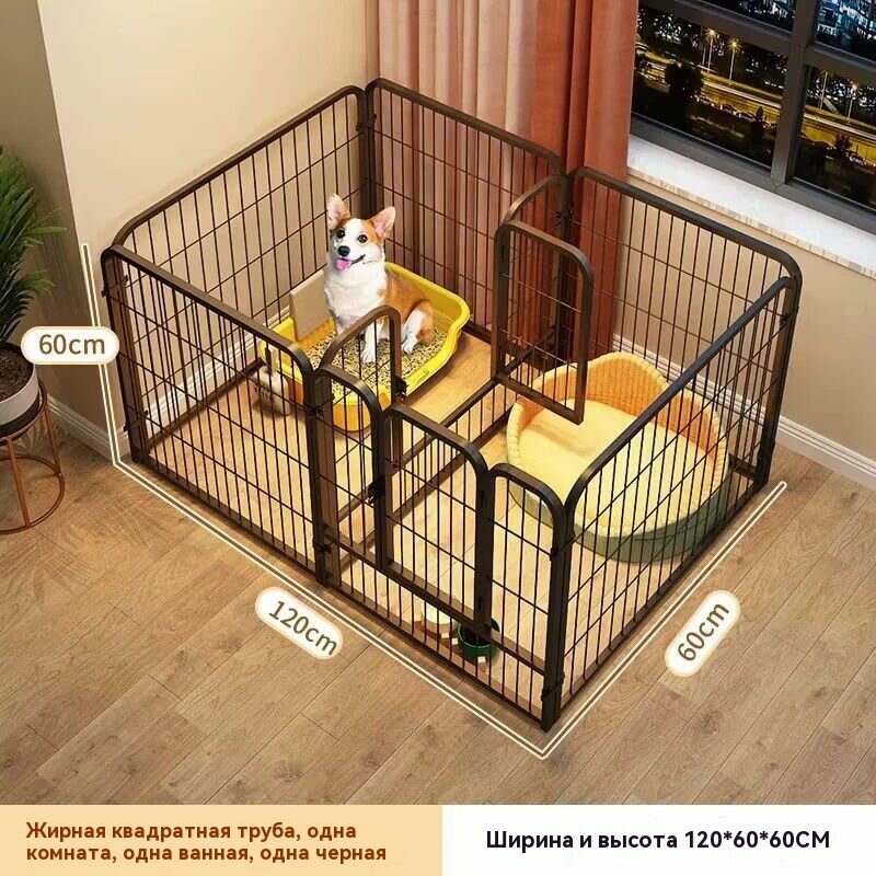 Клетка для собак/подходит для собак мелких и средних размеров/железный материал/